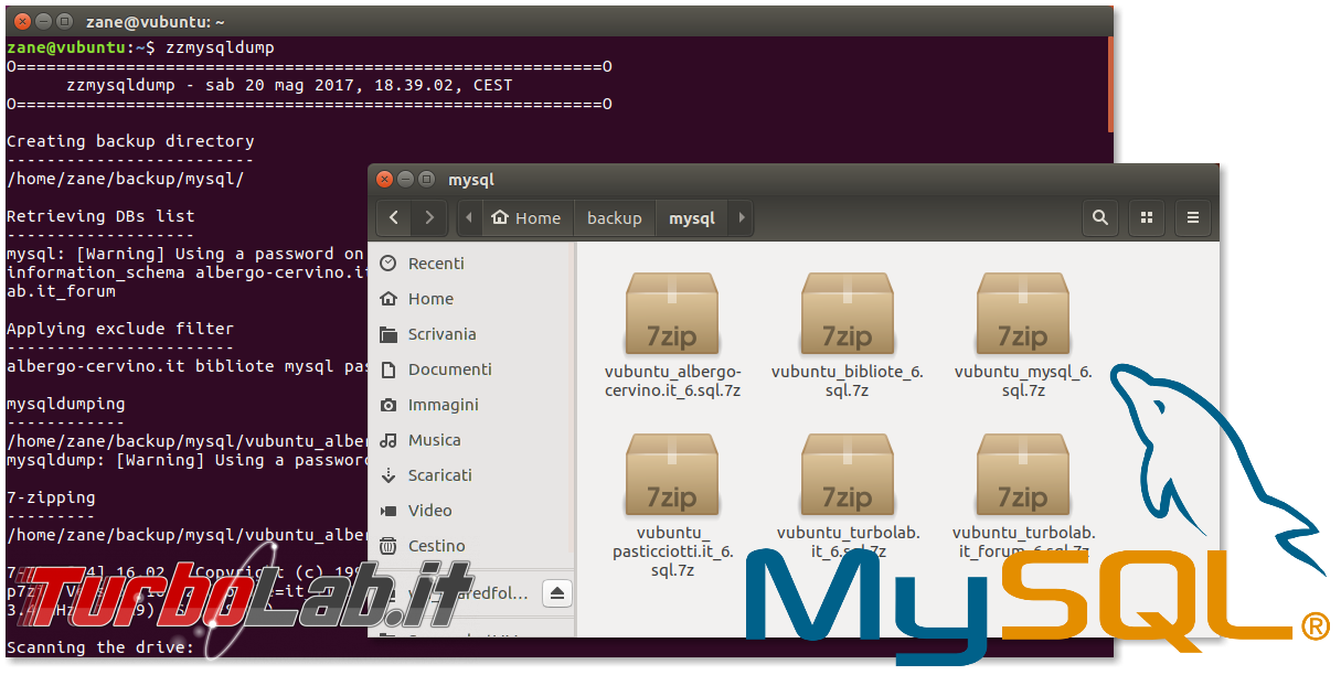 Mysqlmysqldump Creare Un File Distintosingolo Per Ogni Database Con Zzmysqldump Script